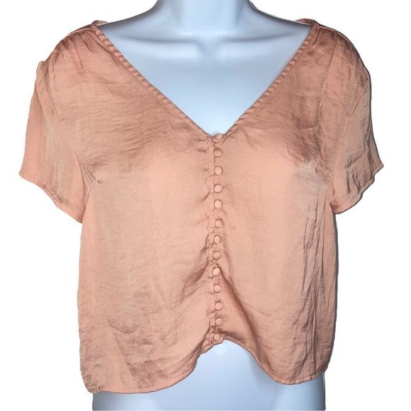 Kendall & Kylie | Tops | Kendallkylie Cute Button Up Crop Top | Poshmark
